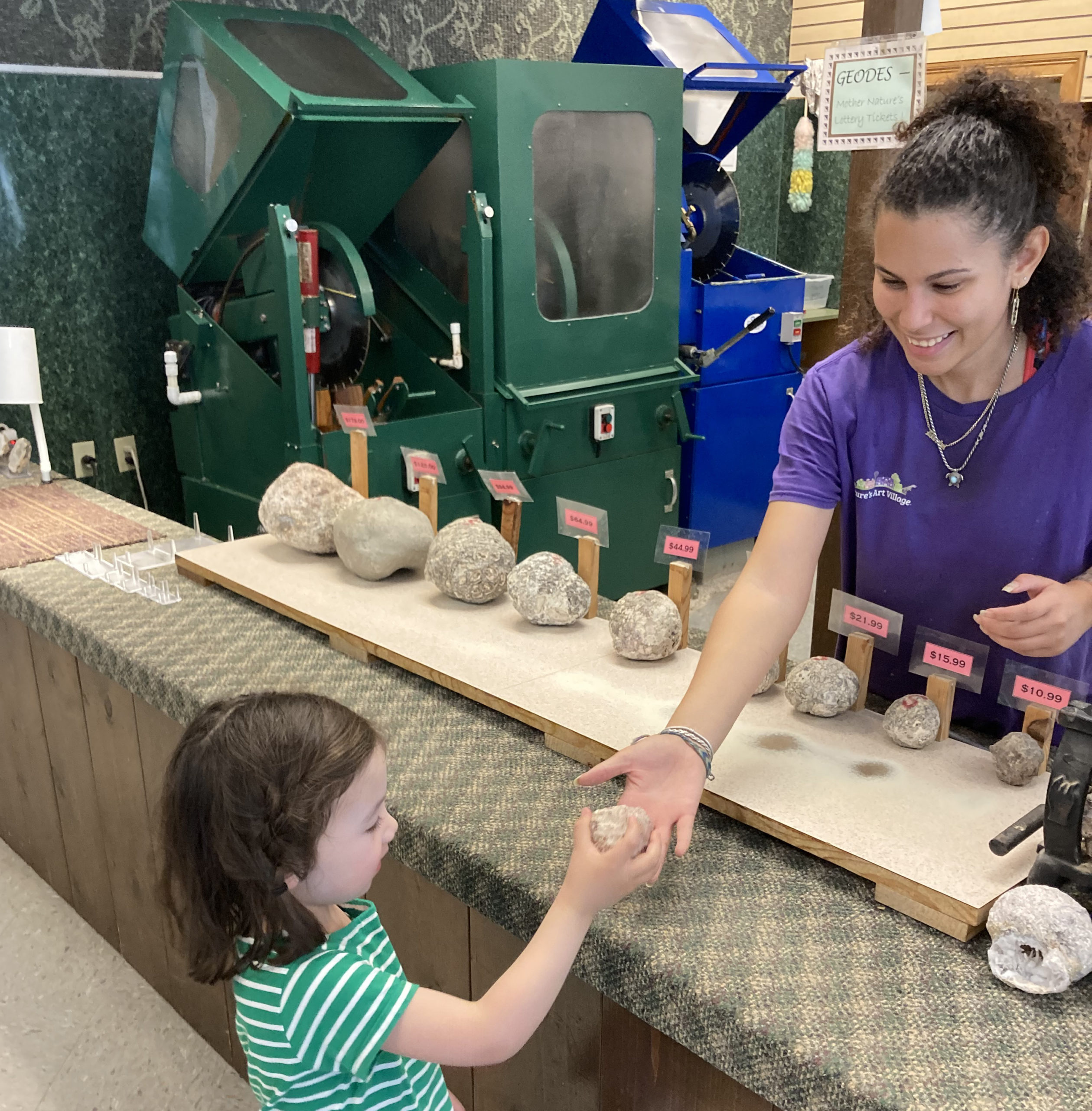 Find Your Treasure At Our Geode Center - Nature's Art Village